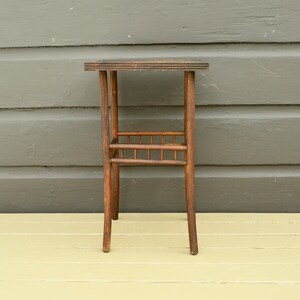 Wood Plant Stand, Antique Rustic Small Table - Etsy
