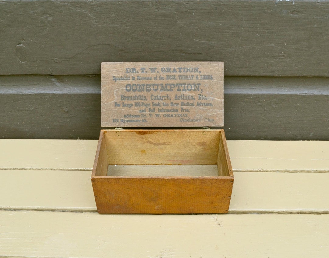 Antique Medical Crate Dr. T. W. Graydon Medical Throat Lungs ...