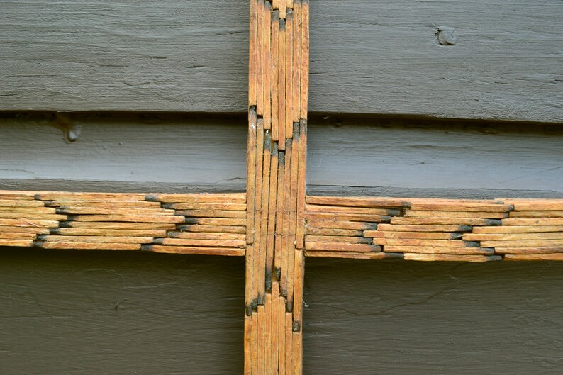 Beautiful Matchstick Cross Vintage Folkart Matchstick Cross | Etsy