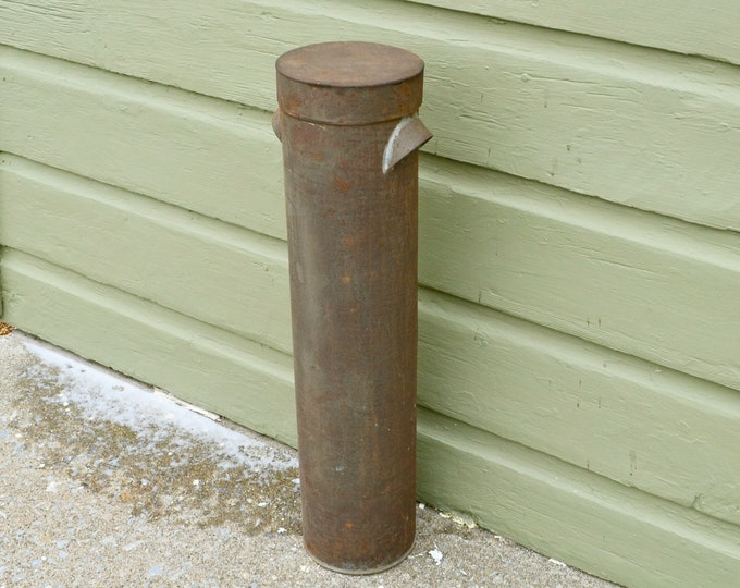 Tin Map Tube, Vintage Blueprint Case, Metal Map Case - Etsy