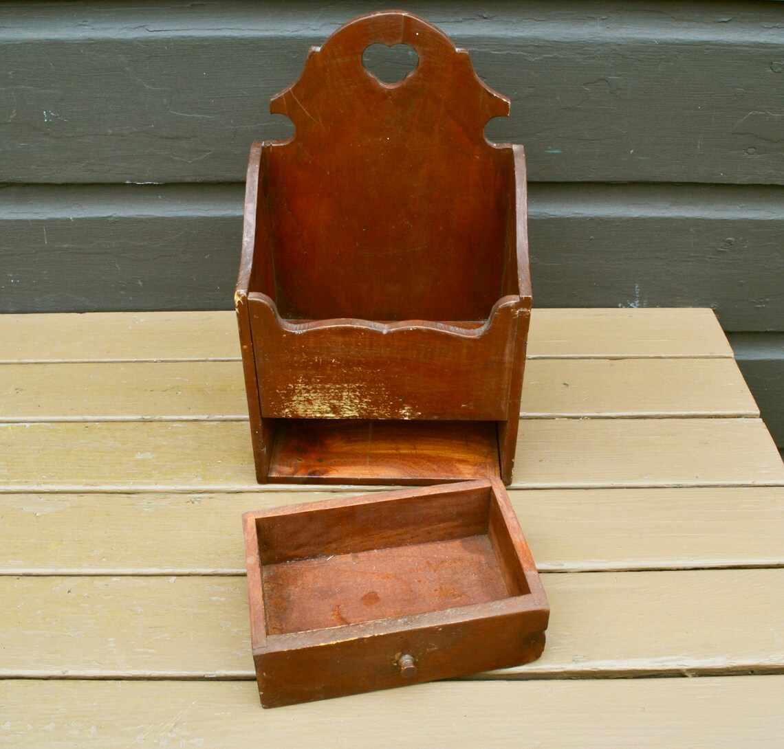 Wooden Candle Box Antique Wall Box Primitive Style Candle - Etsy