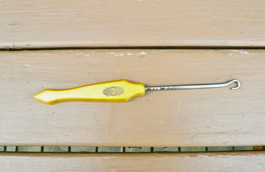 Antique Victorian Shoe Button Hook, Beautiful Button Hook, for High Top ...