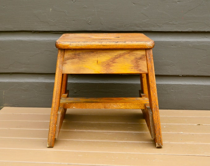 Bell Systems Oak Stool, Vintage Lineman Stool, Bell Telephone Oak Stool ...