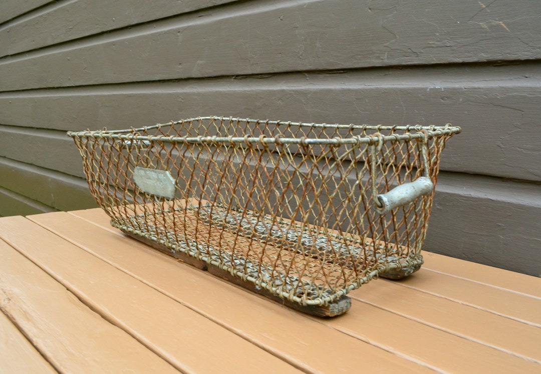 Vintage Grocery Freezer Basket, Freezer Sled Basket, Sun Bakery ...