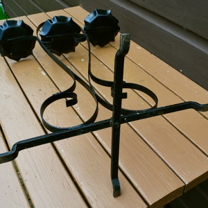 Wrought Iron Plant Stand, Beautiful Vintage Flower Stand, Rustic Metal ...