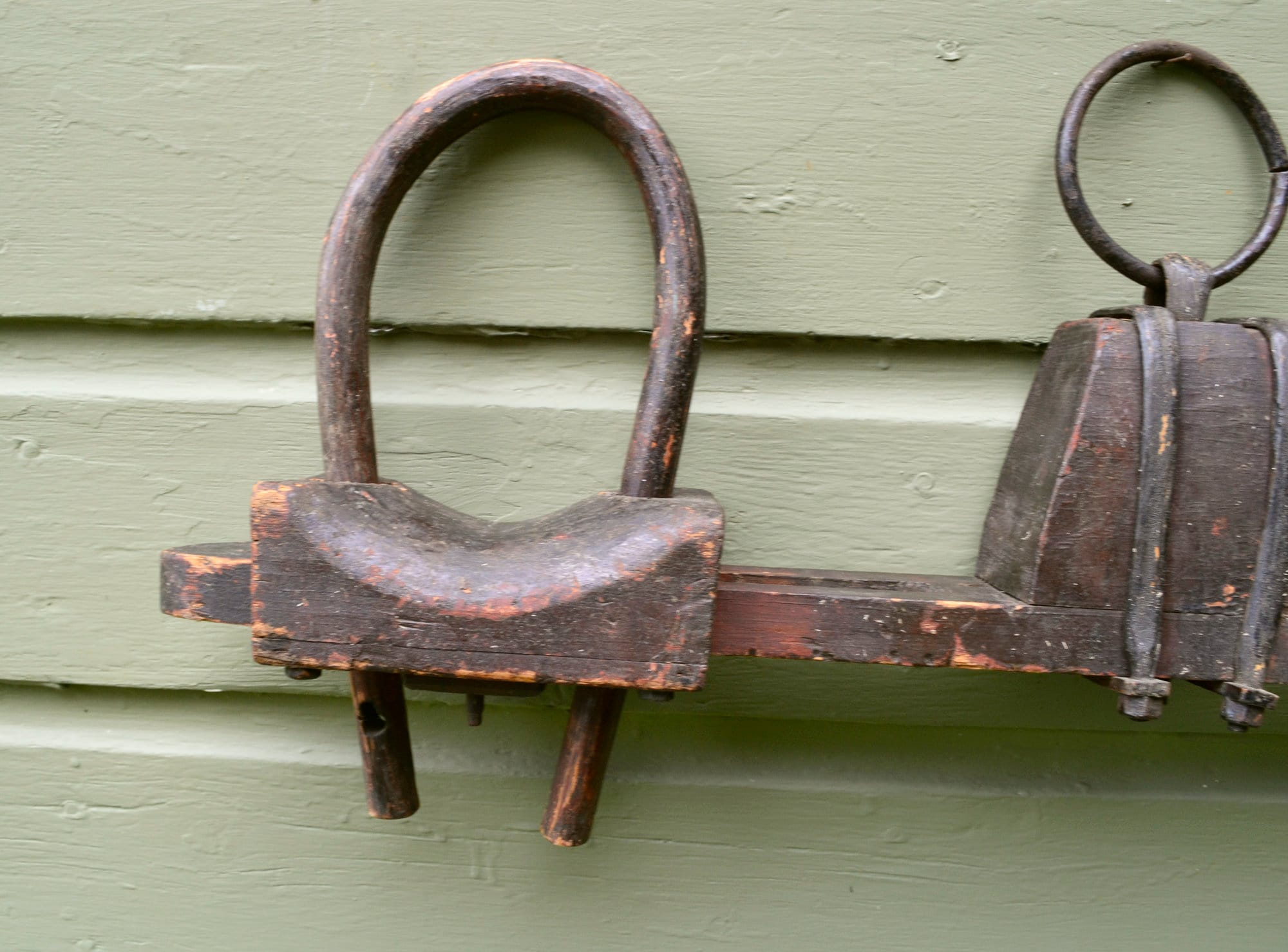 Antique Wooden Goat Yoke Old Wood Walking Yoke Adjustable - Etsy