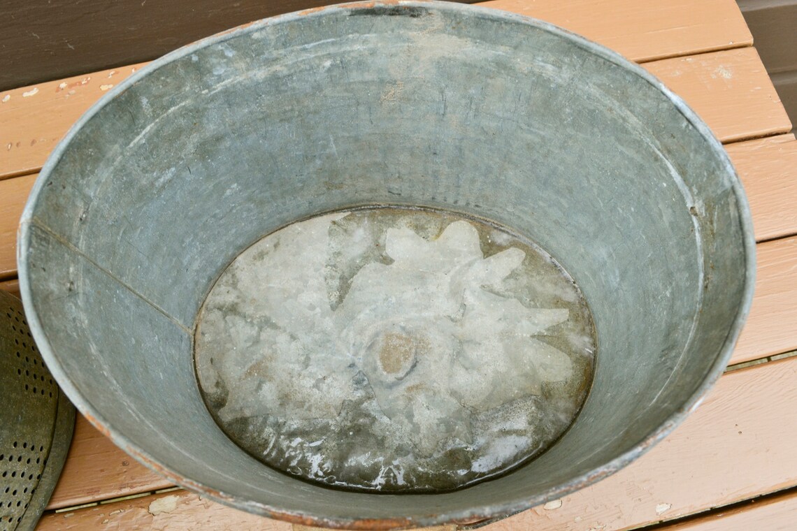 Galvanized Minnow Bucket Vintage Oval Bait Bucket Large Bait | Etsy