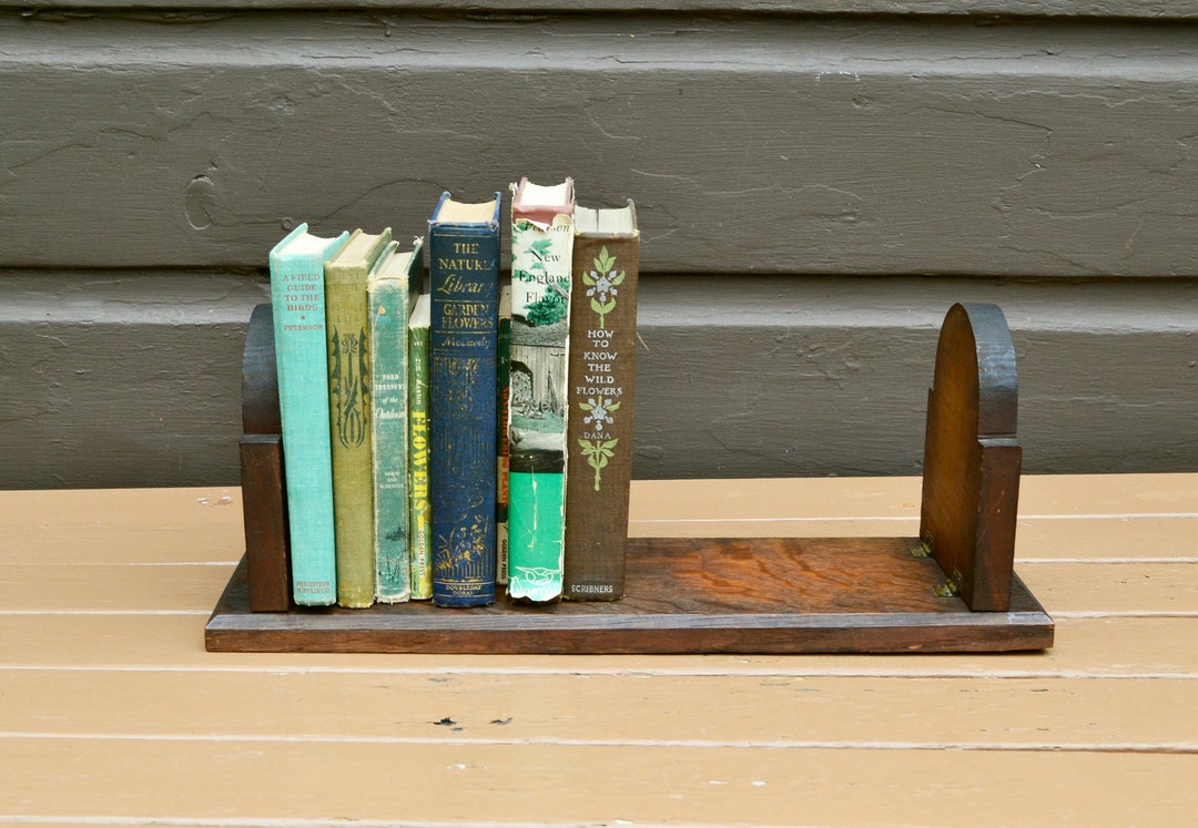 Folding Wood Book Rack, Rustic Oak Book Stand, Travelers Book Rack - Etsy