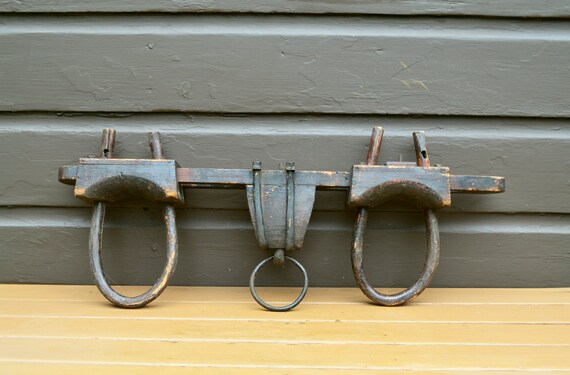 Antique Wooden Goat Yoke Old Wood Walking Yoke Adjustable - Etsy