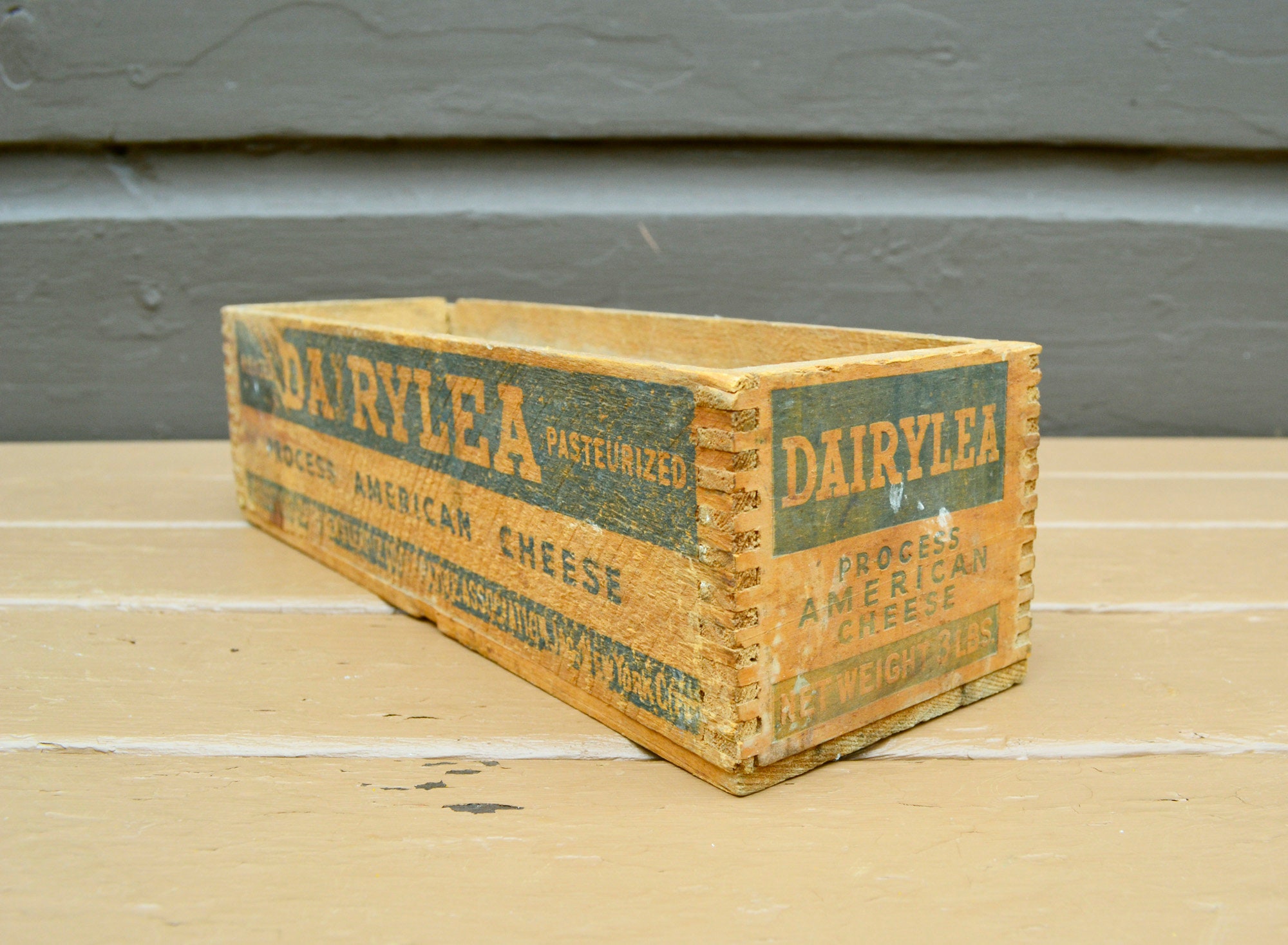 Dairylea Process Cheese Box, Vintage 3 Lb. Block Cheese Box, American ...