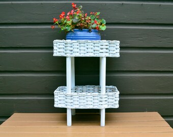 Wicker Plant Stand - Etsy