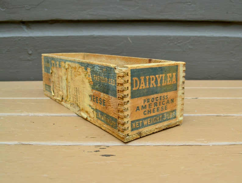 Dairylea Process Cheese Box, Vintage 3 Lb. Block Cheese Box, American ...