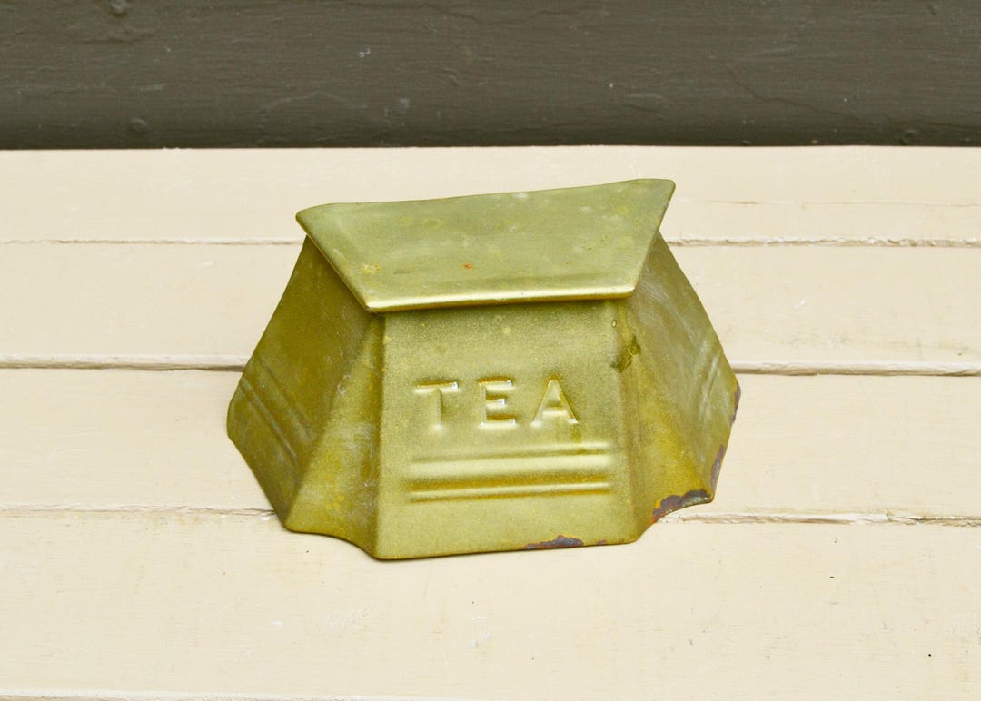 Old Brass Tea Caddy Box, Antique Tea Box, Victorian Tea Caddy - Etsy