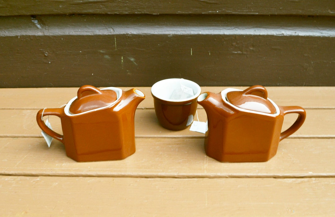 Hall Pottery Diner Teapots, Vintage Pair of Teapots, Tea for Two - Etsy