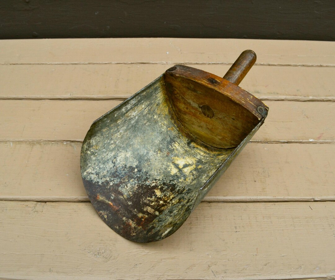 Handmade Scoop, Farm Feed Scoop, Rustic Wood and Metal - Etsy