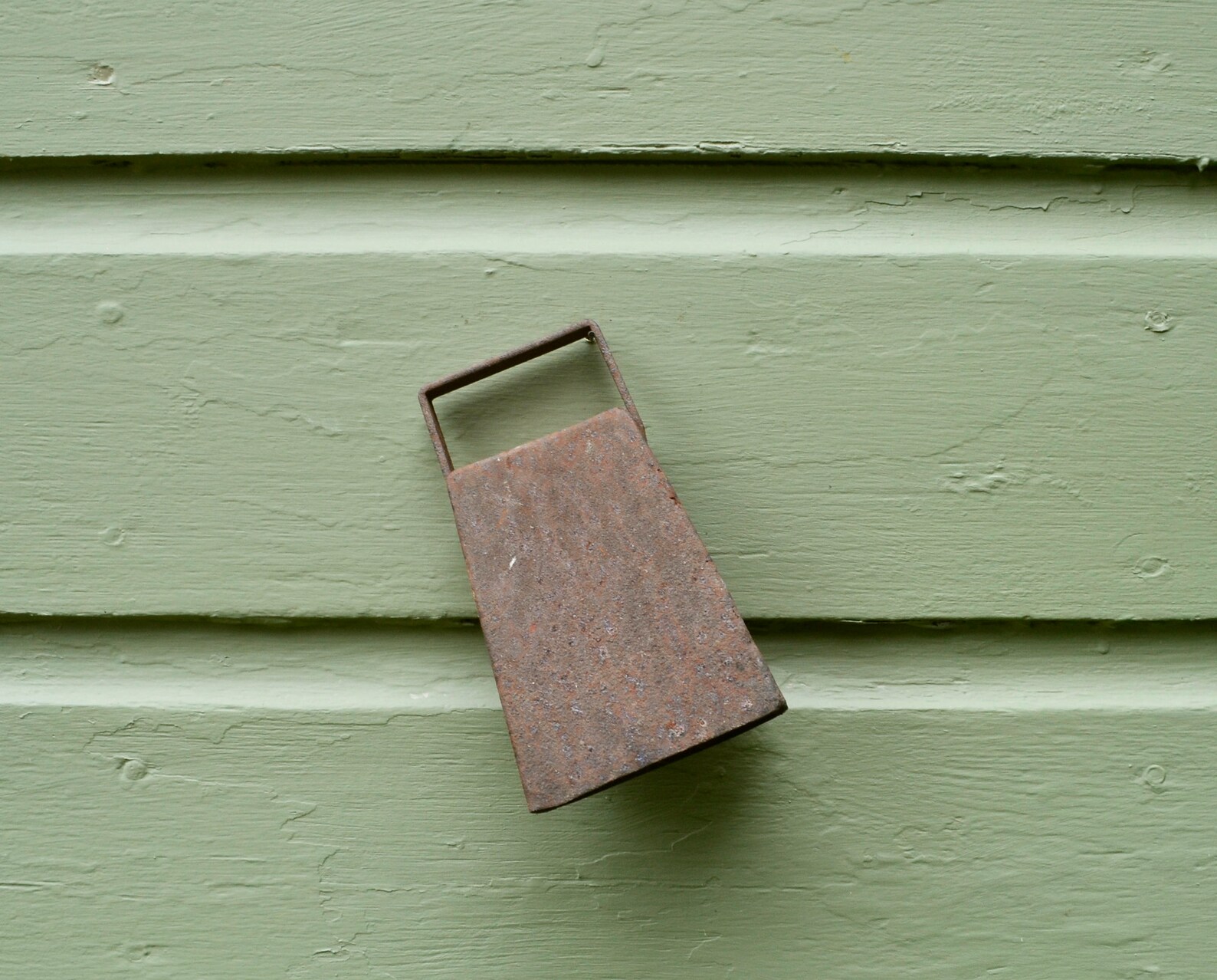 Vintage Metal Bell Rusty Box Bell Heavy Hand Bell | Etsy