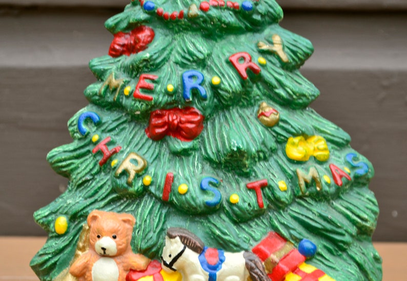 Cast Iron Christmas Tree Door Stop Vintage Christmas Tree - Etsy