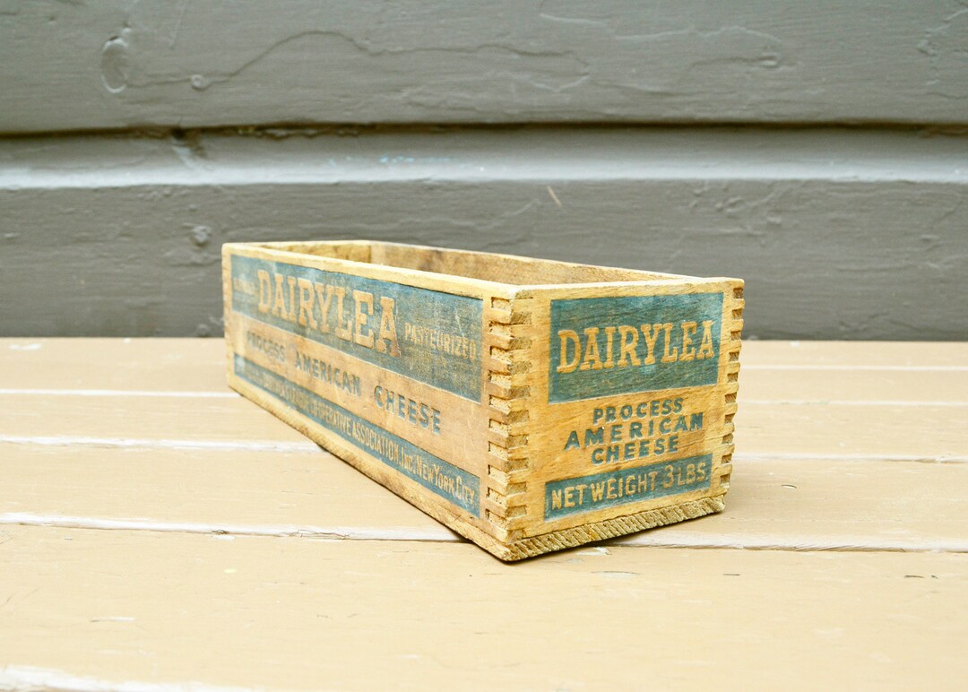 Dairylea Process American Cheese Box, Vintage 3 Lb. Block Cheese Box ...
