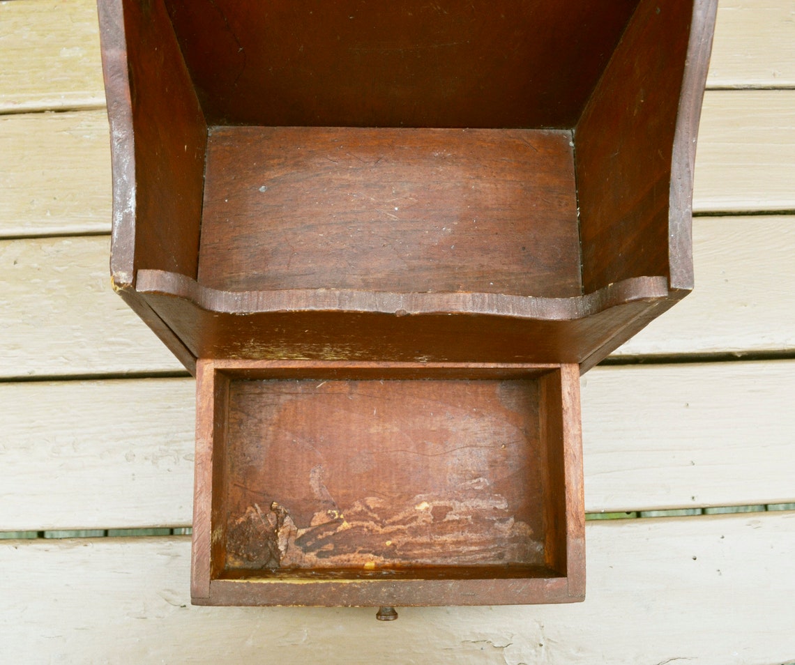 Wooden Candle Box Antique Wall Box Primitive Style Candle - Etsy