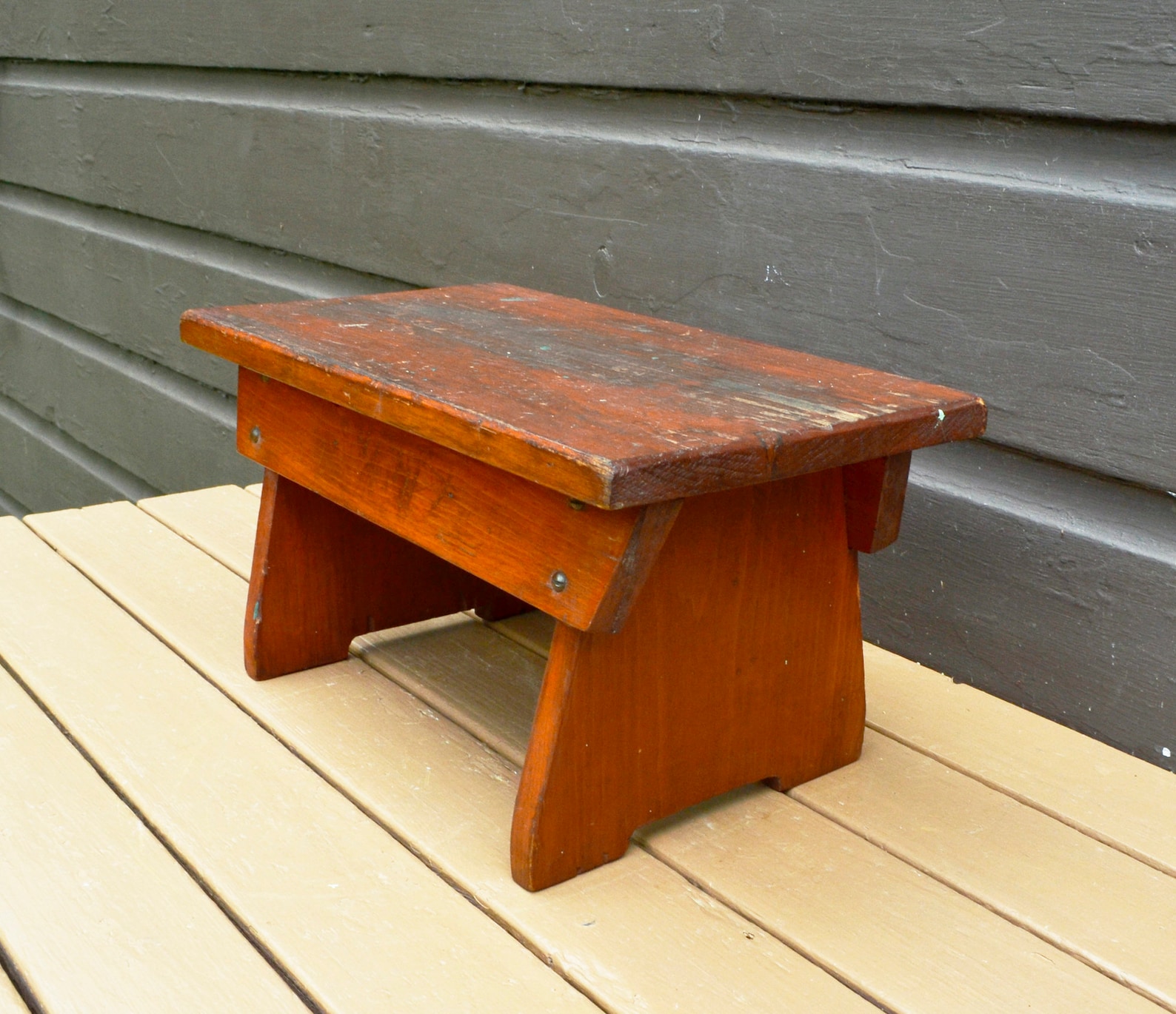 Farmhouse Step Stool Vintage Country Pine Stool Cricket | Etsy