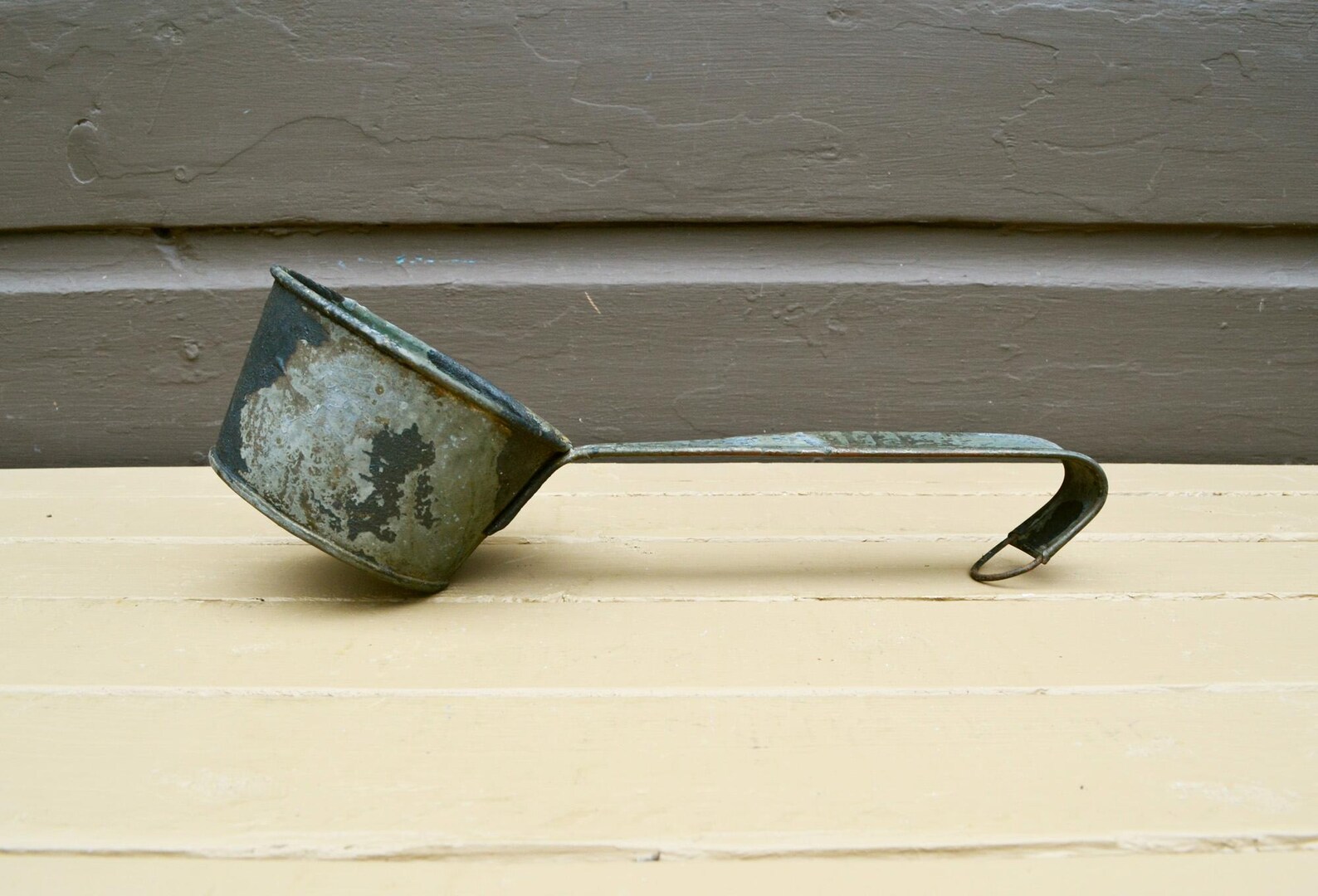 Tin Ladle, Antique Tinware Ladle, Tin Metal Scoop, Old Tin Scoop - Etsy