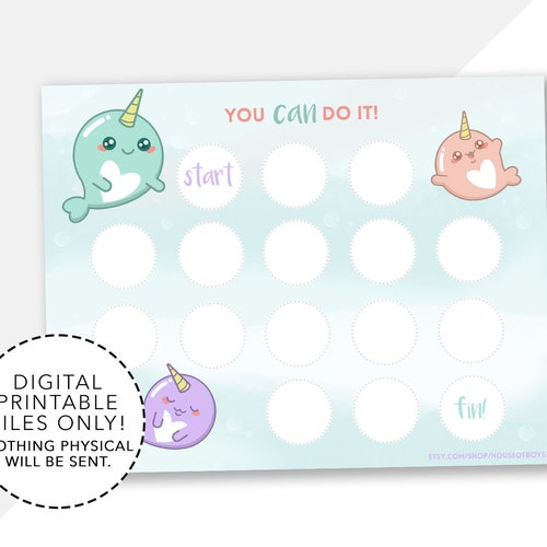 Reward Chart Printable Unicorn Incentive Chart Digital - Etsy