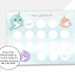 Reward Chart Printable Narwhals Incentive Chart Digital Download Kids ...