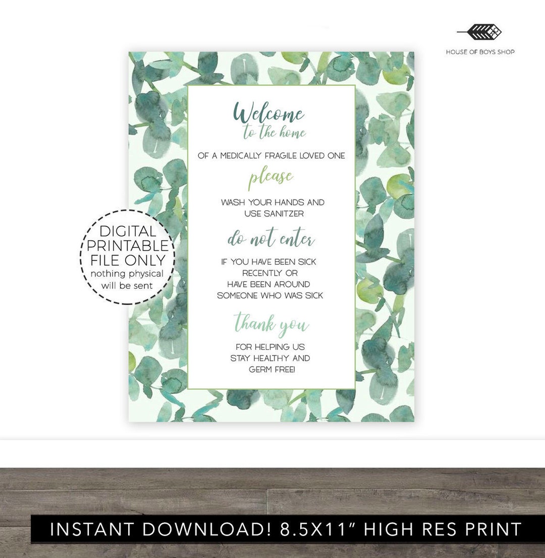 Medically Fragile Sign Medically Fragile NICU Hospital Door - Etsy