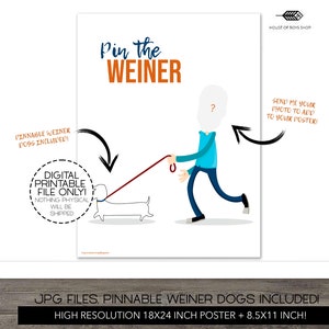 Custom Pin the Tail, Party Game, Pin the Weiner, Pin the Tail, Pin the ...