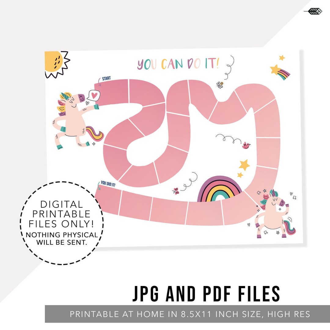 Reward Chart, Printable Unicorn Incentive Chart Digital Download Kids ...
