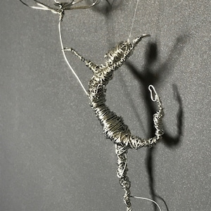 Handmade Sculpture Art Dancing Wire Figurine With Wire Flower Great ...