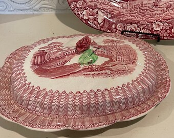 Pink Transferware - Etsy
