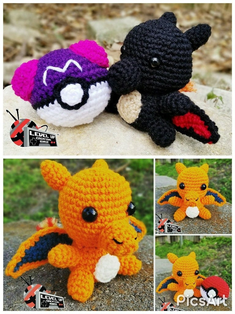 Charizard Chibi Inspired Doll SHINY CHARIZARD AVAILABLE - Etsy