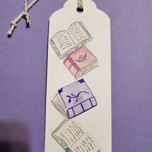 Watercolor Book Markers Set, Hand Painted Book Markers, Reader Gift - Etsy
