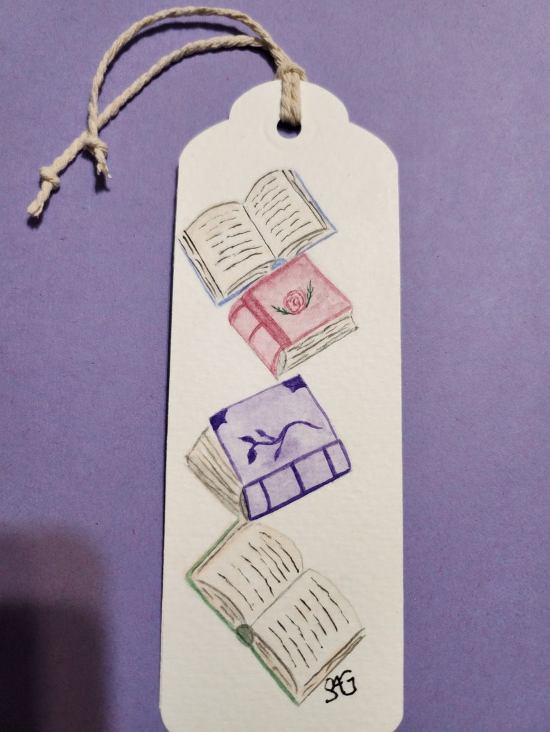 Watercolor Book Markers Set, Hand Painted Book Markers, Reader Gift - Etsy