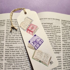 Watercolor Book Markers Set, Hand Painted Book Markers, Reader Gift - Etsy