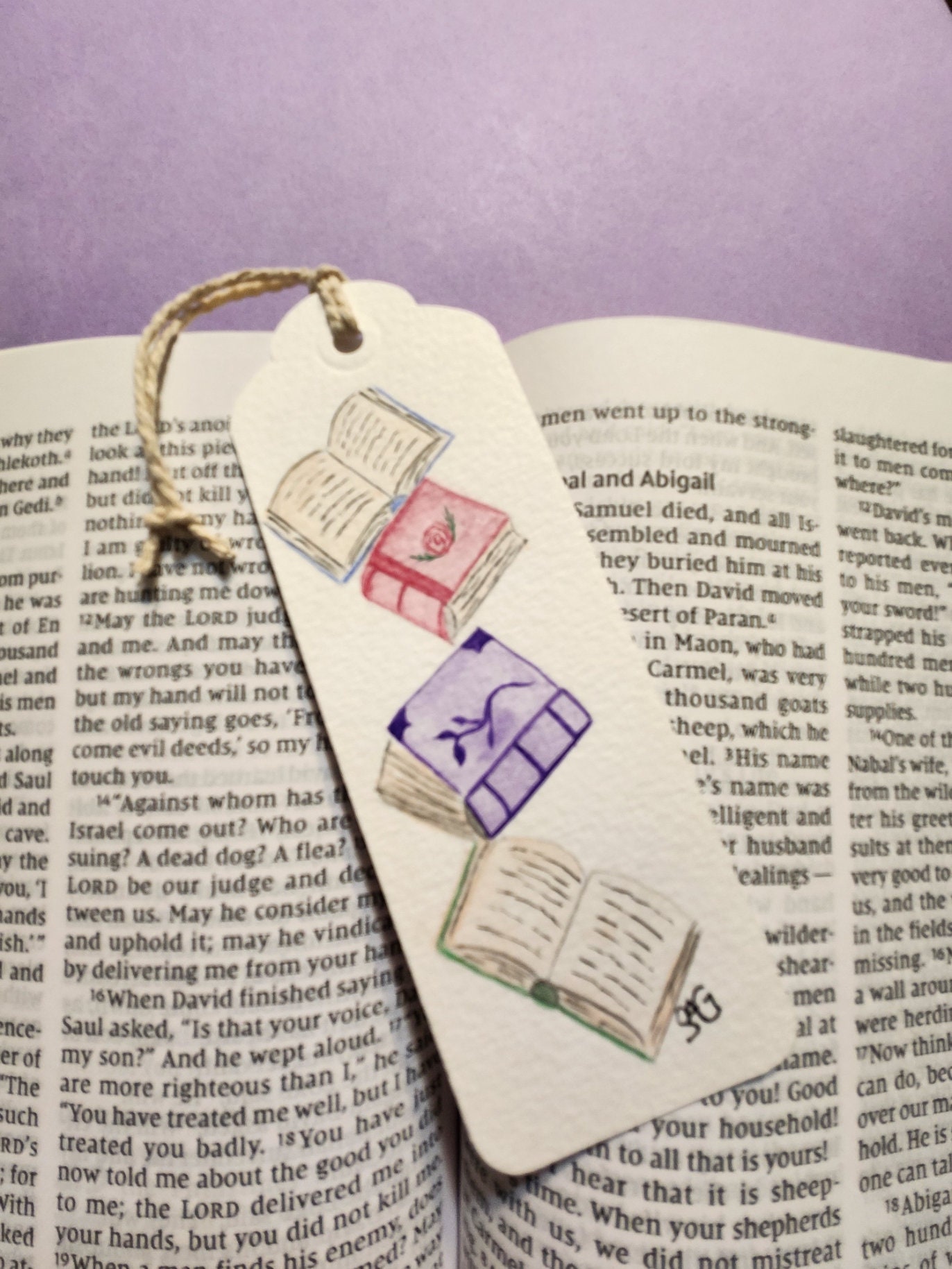 Watercolor Book Markers Set, Hand Painted Book Markers, Reader Gift - Etsy
