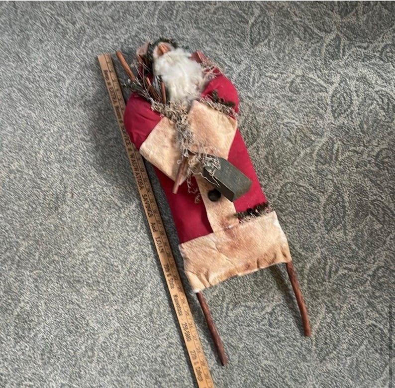 Moses Allen Primitive Folk Art Christmas Santa Wall Decor - Etsy