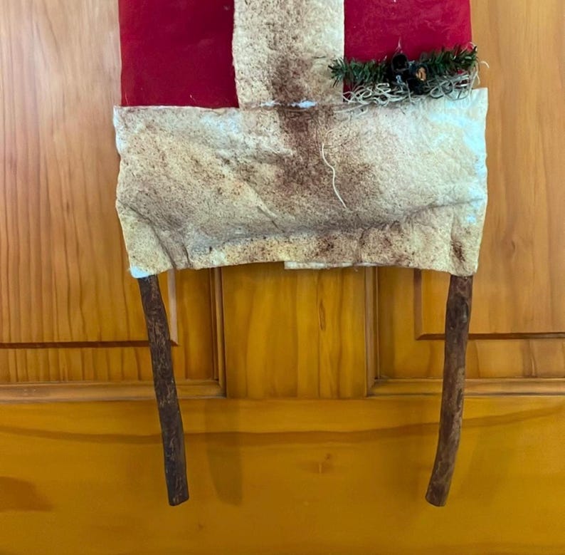 Moses Allen Primitive Folk Art Christmas Santa Wall Decor - Etsy
