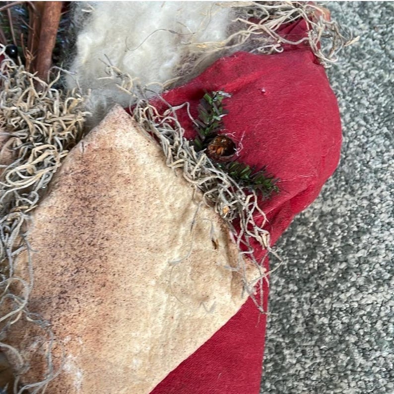 Moses Allen Primitive Folk Art Christmas Santa Wall Decor - Etsy