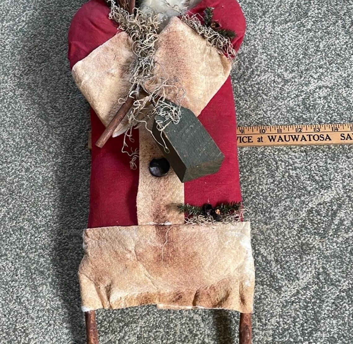 Moses Allen Primitive Folk Art Christmas Santa Wall Decor - Etsy