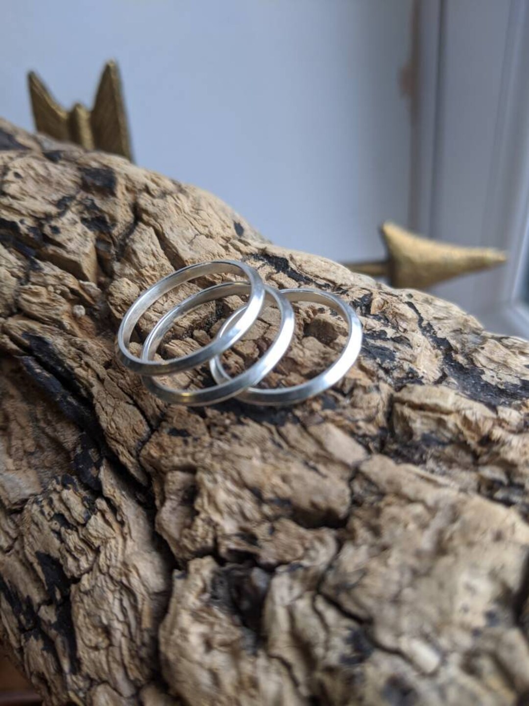 Silver Ridge Rings Sterling Silver Ring Stacking Rings Made - Etsy
