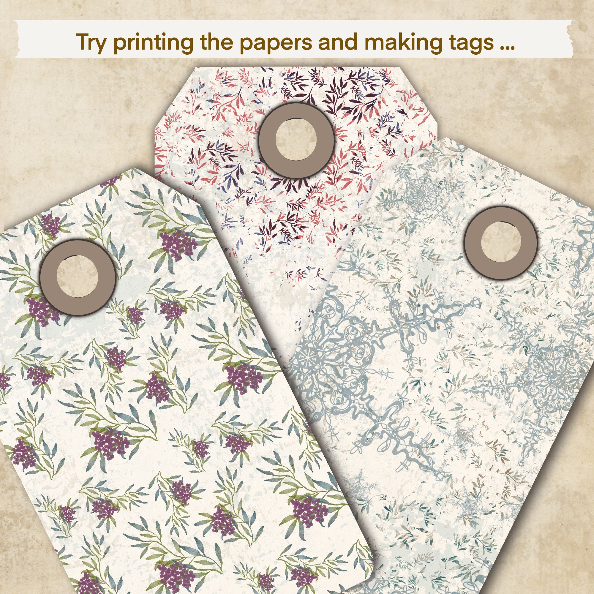 BERRY FROST Digital Paper Pack Twelve High Quality Digital - Etsy UK