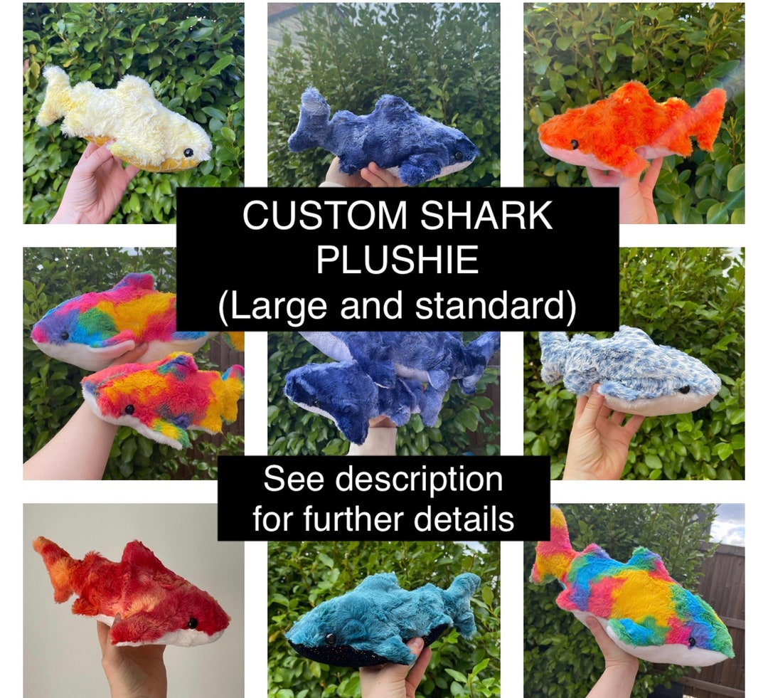 Custom Shark Plushie - Etsy