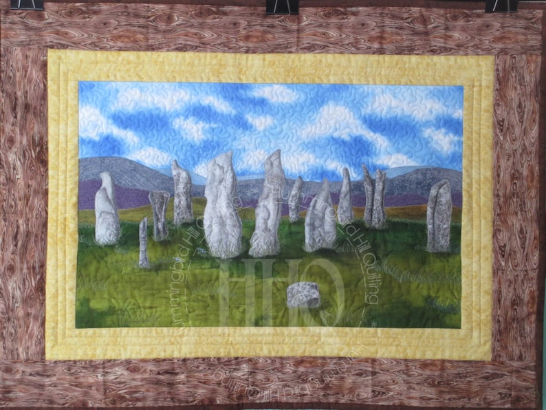 Craigh Na Dun Standing Stones Outlander Inspired Landscape Quilted ...