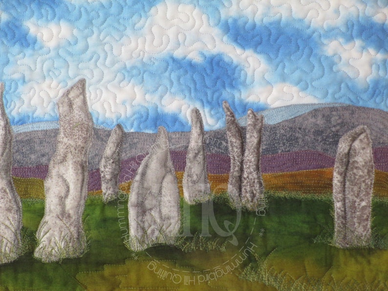 Craigh Na Dun Standing Stones Outlander Inspired Landscape Quilted ...