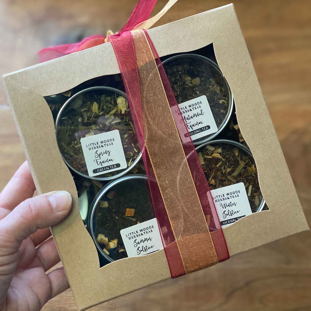 Tea Gift Set | Celestial Collection | Four Seasonal Tea Tins Gift Box ...