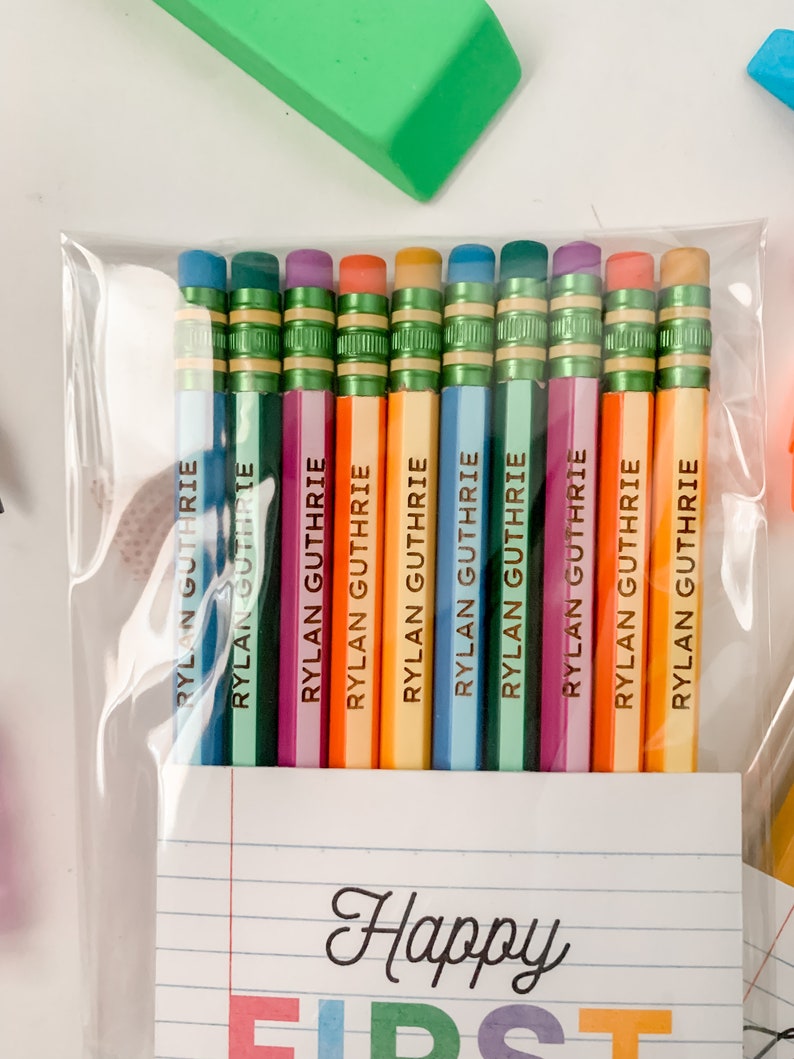 Personalized Back to School Pencils With Student Name - Etsy