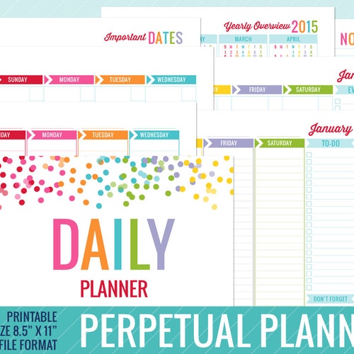 Planner Basics Pack to Do Lists Weekly Daily Overall | Etsy