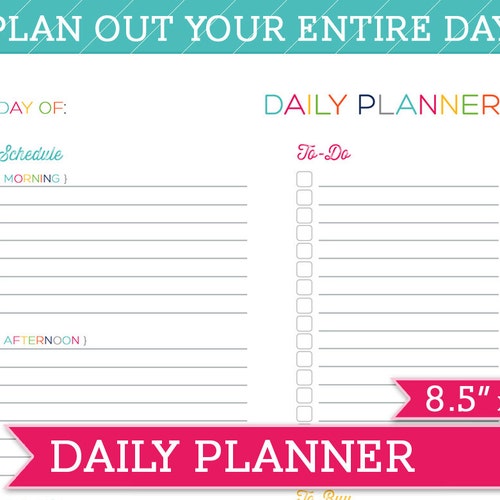 Planner Basics Pack to Do Lists Weekly Daily Overall | Etsy